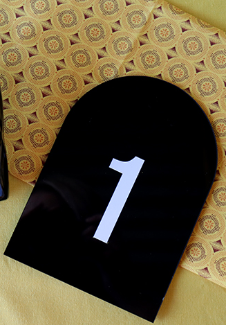 Table Number - Black & White – Hire Haus